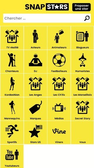 SnapStars : trouve tes stars préférées sur Snapchat - Geek Junior