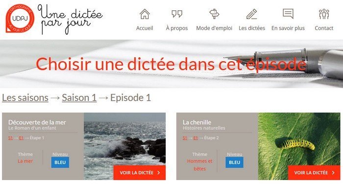 "Une Dictée Par Jour" : améliore ton orthographe avec des dictées en ...