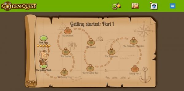 Golden Quest, la première aventure à coder sur Coding Park - Geek Junior