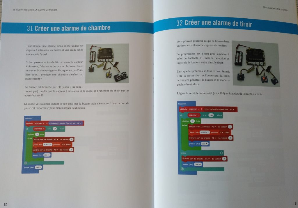 "40 activités avec la carte micro:bit", 40 idées pour tous les makers ...