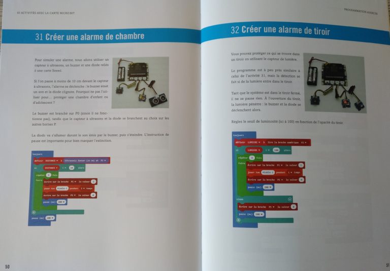 "40 activités avec la carte micro:bit", 40 idées pour tous les makers ...