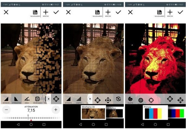 Glitch Lab, une application de retouche photo avec de nombreux filtres ...