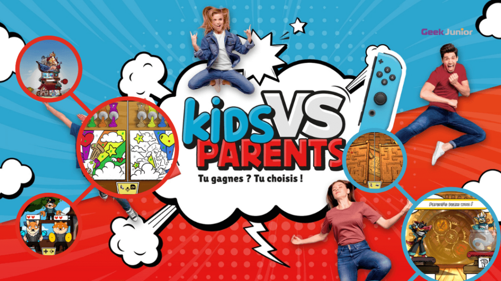 « Kids VS Parents », un jeu vidéo pour s’amuser en famille et prendre ...