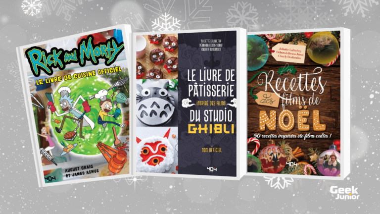 3 livres de recettes geek (Rick & Morty, Ghibli ou films de Noël ...
