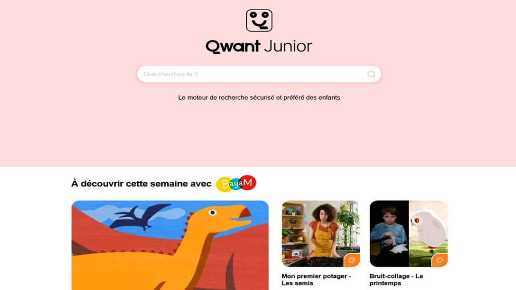 Le moteur de recherche Qwant Junior lance une nouvelle version avec ...