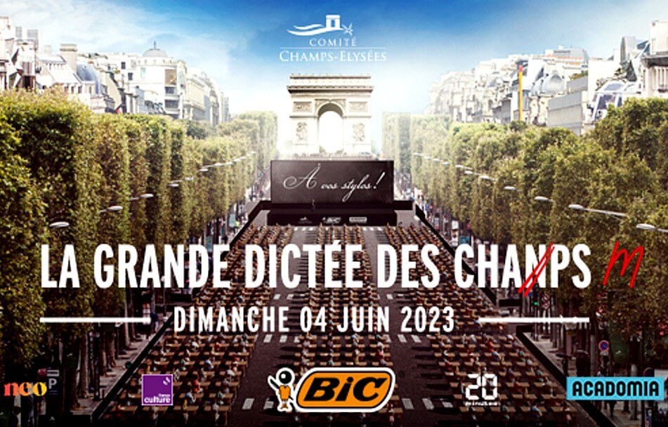 La plus grande dictée du Monde s'invite sur les Champs-Élysées le 4 ...