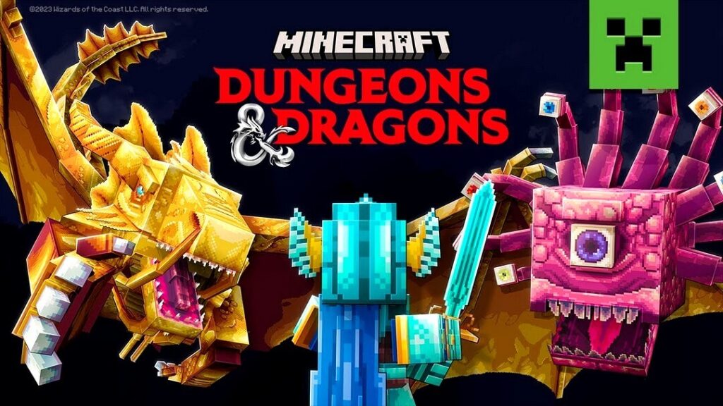 Le DLC Dungeons & Dragons de Minecraft disponible - Geek Junior