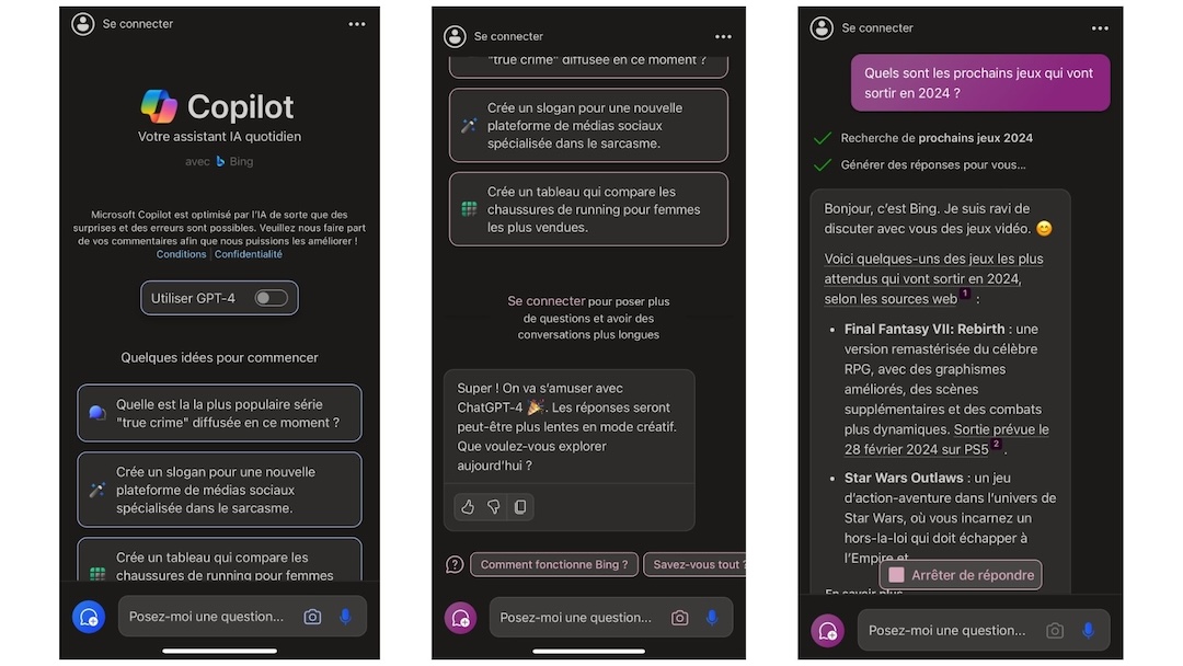 L'application Copilot (IOS, Android) offre un accès gratuit à GPT-4 - Geek Junior